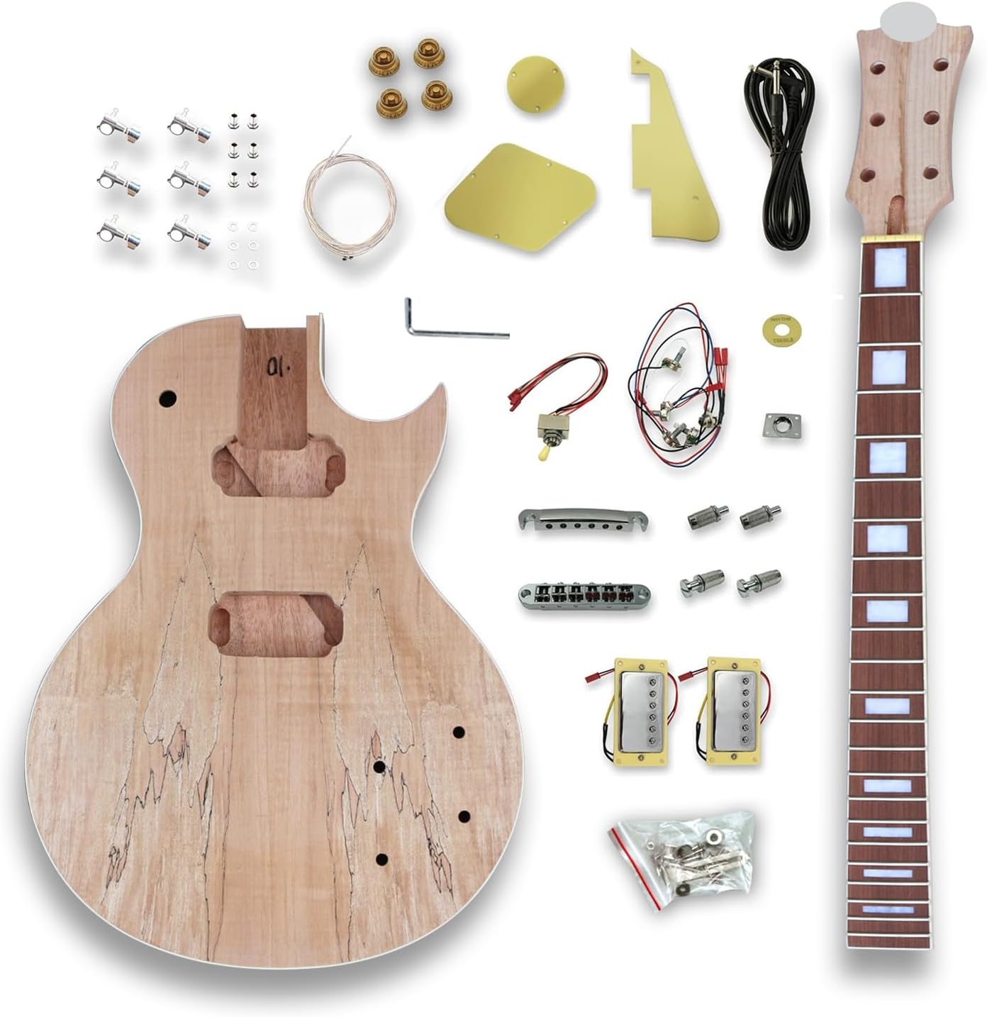 Amazon.com: ModouString Guitar kits 22 fret 24.75 inch Mahogany ...