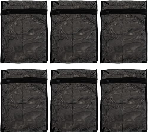 Amazon.com: DECHOUS 6 Pack Laundry Bags 12x8 Inch Black Mesh Wash Bags ...