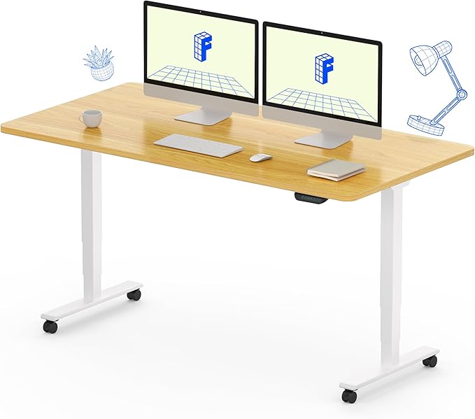 Amazon.com: FLEXISPOT E6 MAX Dual Motor 3 Stages Standing Desk 55x28 ...