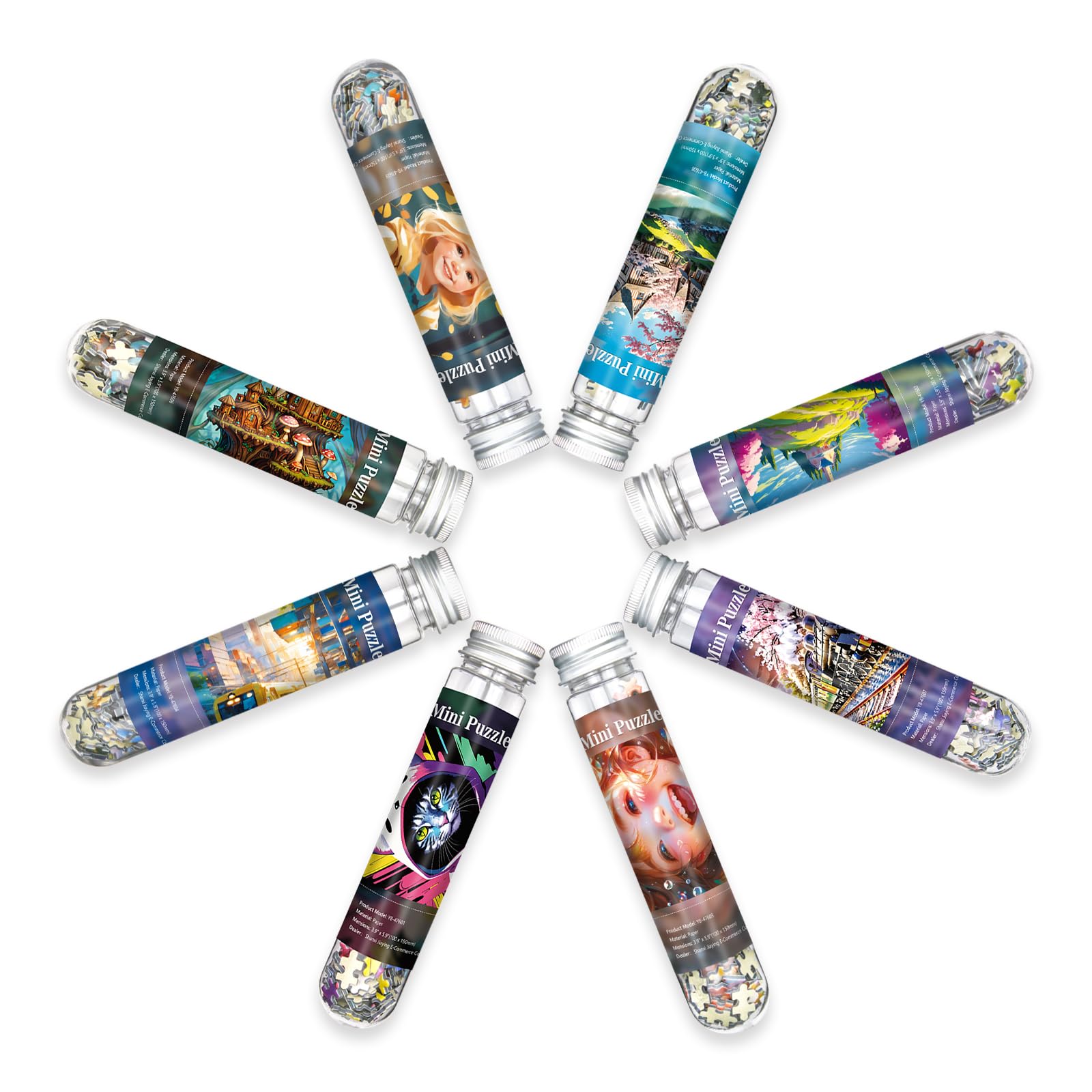 Amazon.com: Mini Jigsaw Puzzles for Adults 234 Pieces (8 Packs) Small ...