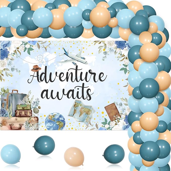 Amazon.com: Adventure Awaits Baby Shower Theme Decorations for Boy ...