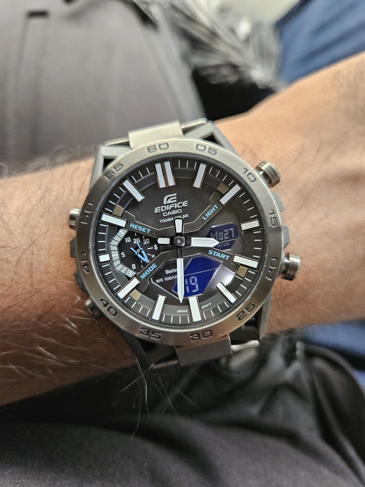 Casio Edifice Analog-Digital Black Dial Men ECB-2000DC-1ADF (ED565 ...