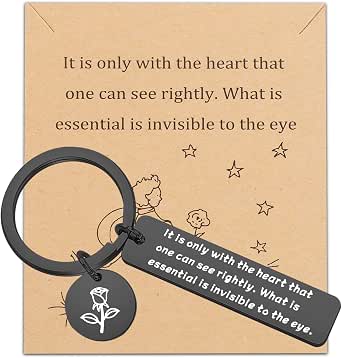 Amazon.com: WUSUANED Books Quote Keychain Movie Inspirational Gifts ...