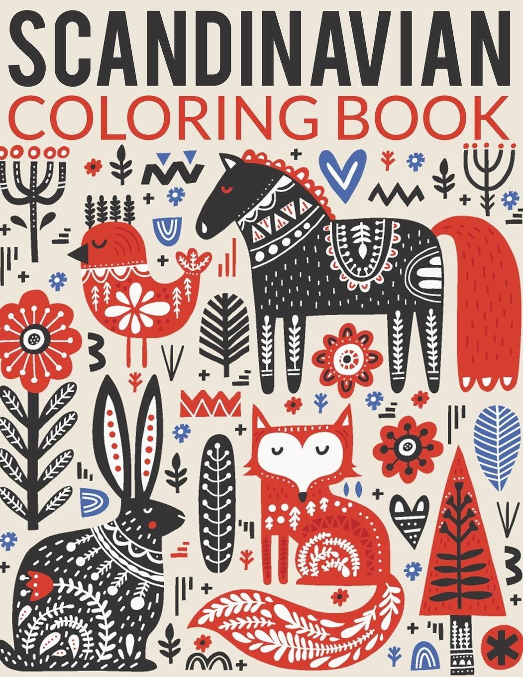Buy Scandinavian Coloring Book: Natural, Simple, Stress less and ...