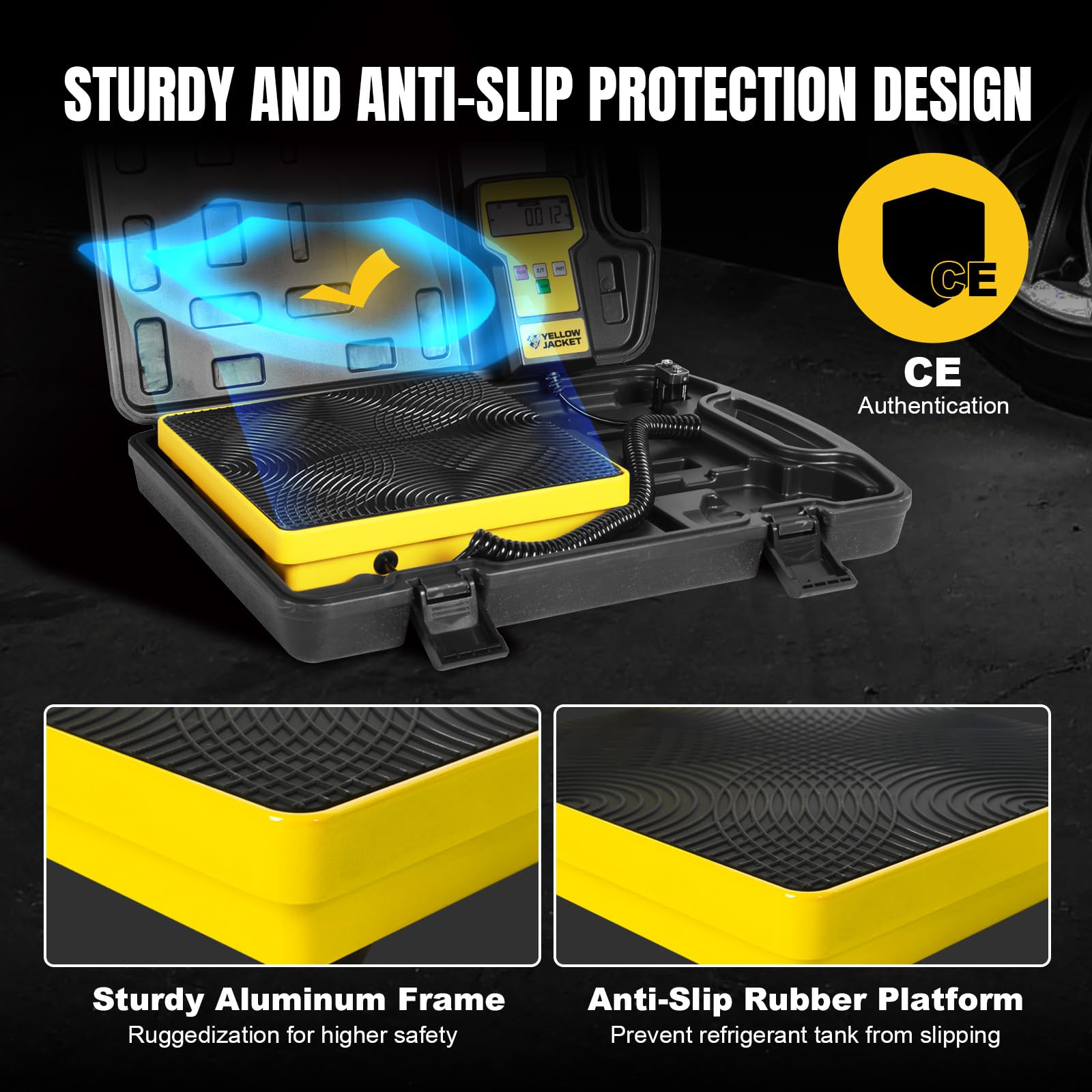 Snapklik.com : YELLOW JACKET Refrigerant Scale 220 LBS HVAC Freon Scale ...