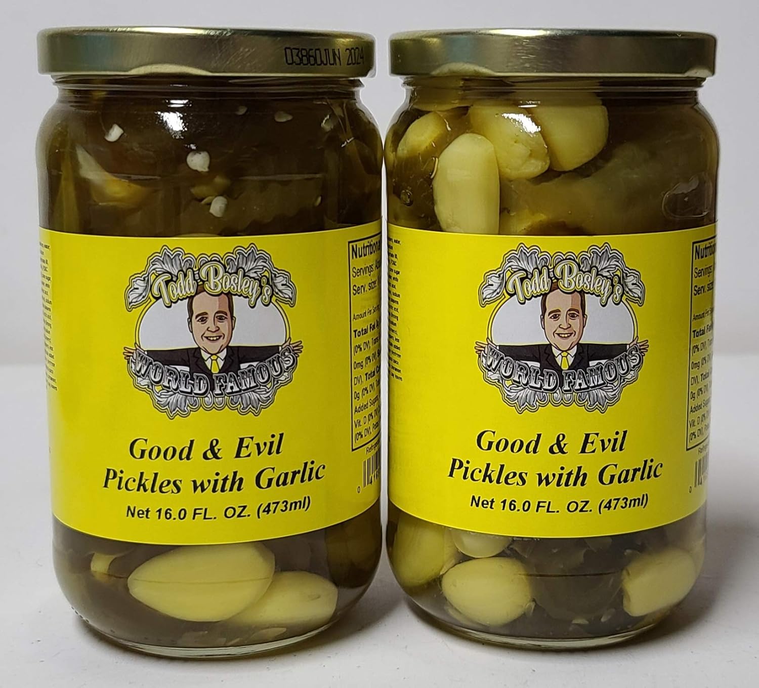 Amazon.com : Todd Bosley's World Famous Good & Evil Pickles With Garlic ...