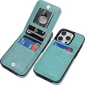 Amazon.com: KIHUWEY Compatible with iPhone 14 Pro Case Wallet with Credit Card Holder, Flip ...