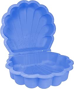 Ondis24 Water Shell Sandpit 2-Piece Plastic Shell with Lid (87 cm, Blue ...