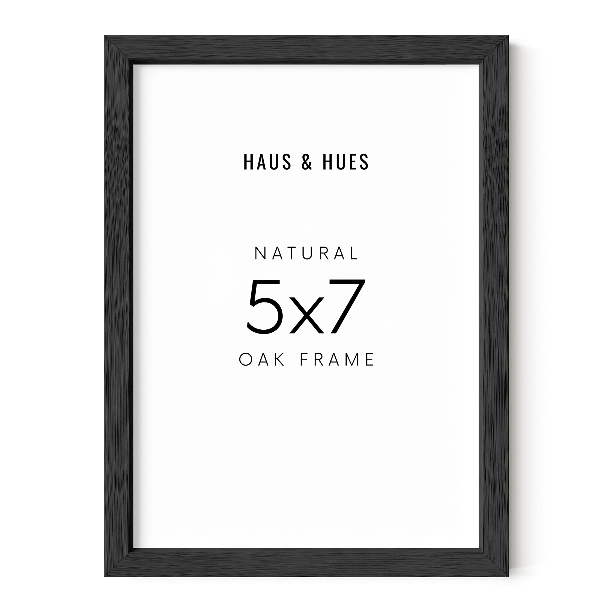 Amazon.com - HAUS AND HUES Black 5x7 Picture Frame - 5x7 Photo Frame ...