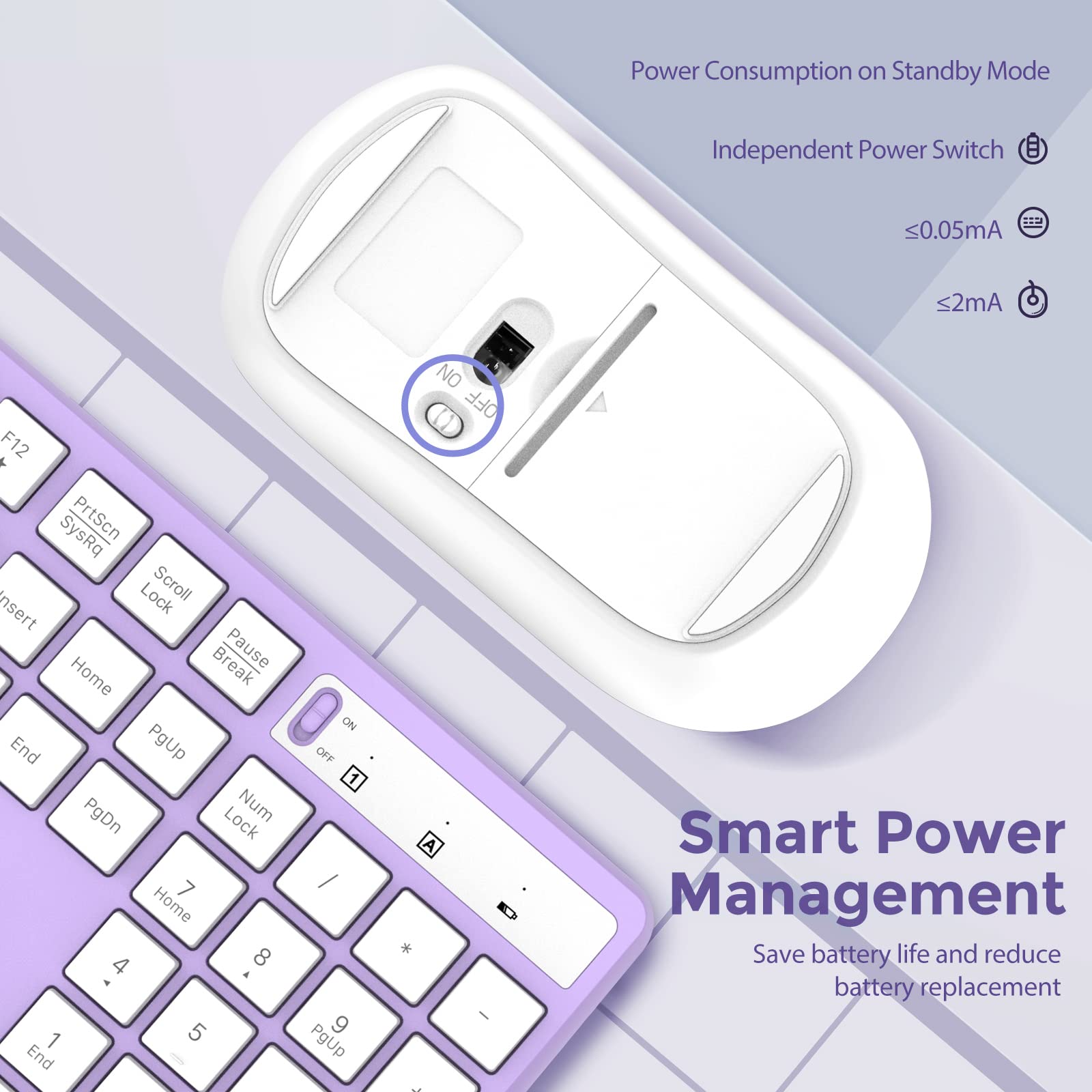 Snapklik.com : Wireless Keyboard And Mouse Combo, Lovaky 2.4G Full ...