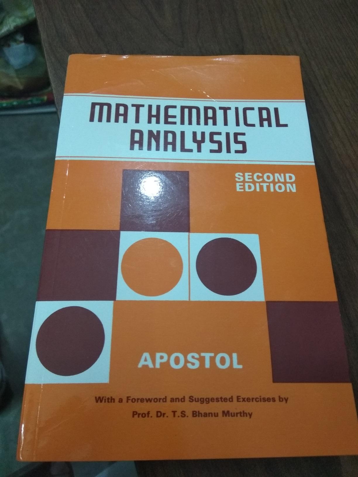 Mathematical Analysis : Tom M. Apostol: Amazon.in: Books