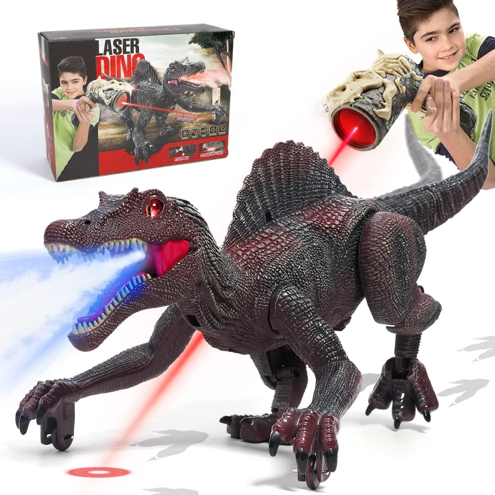 FRUSE Remote Controlled Dinosaur Toy, RC Spinosaurus Toy with Light ...