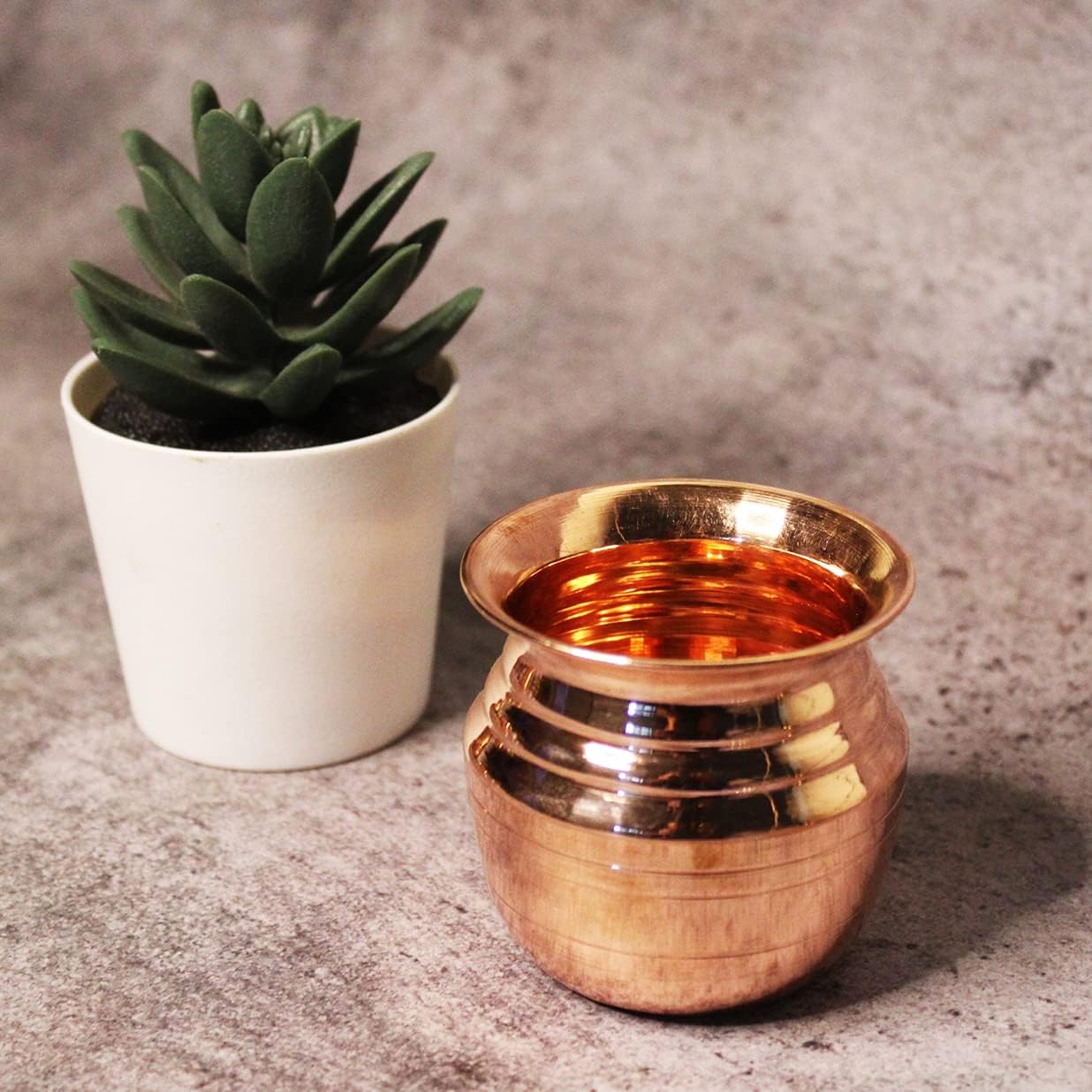 Shubhkart Nitya Copper Kalash for Pooja Worship Temple Home | Small ...