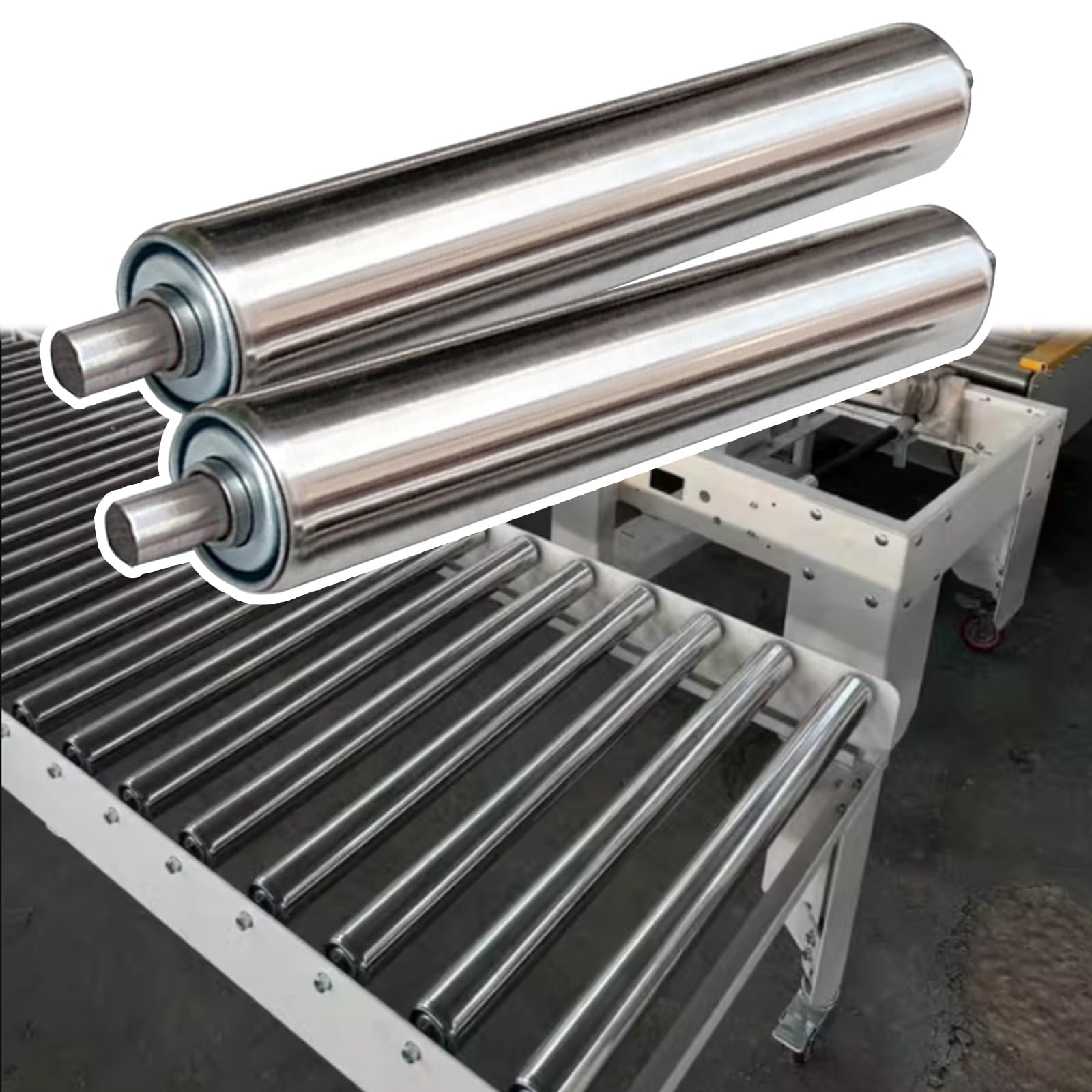 5'' Roller Conveyor Replacement Rollers Stainless Steel Industrial Transmission Rollers for ...