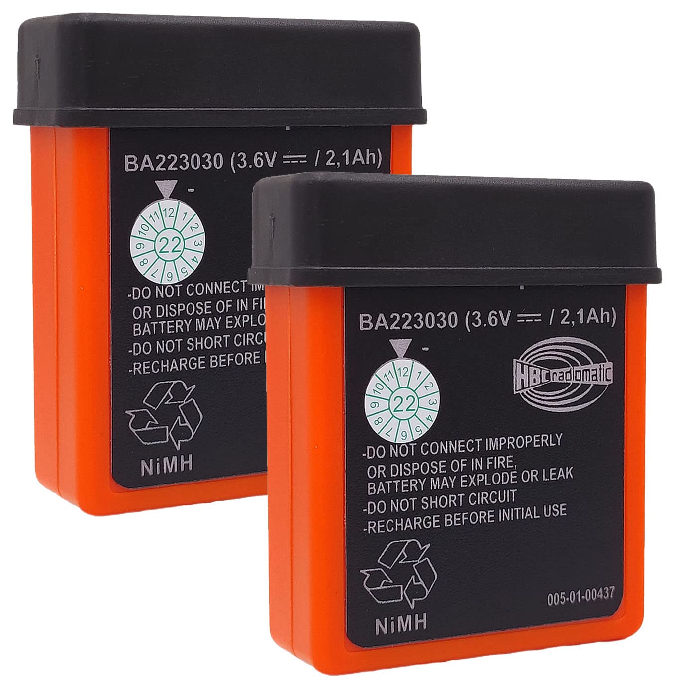 Amazon.com: LITKEQ (2 Pack) 3.6V 2100mAh BA223030 Rechargeable Battery ...