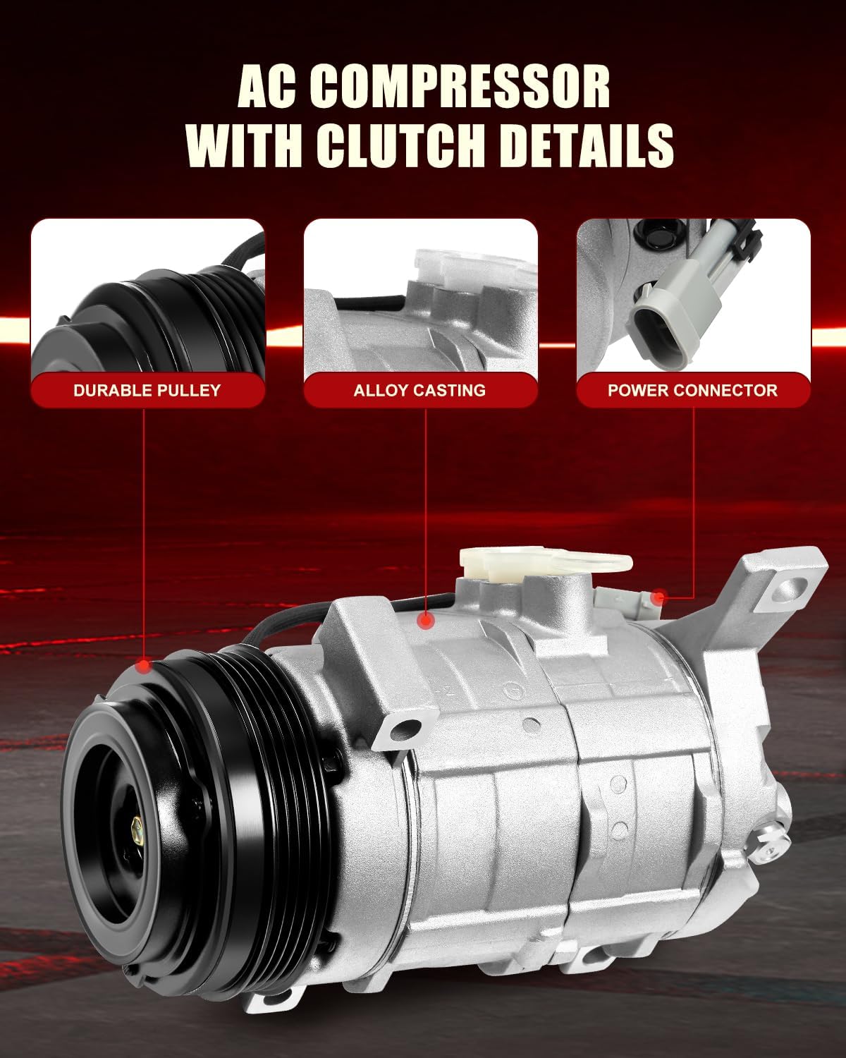 Compresor de AC apto para 1999-2003 para Chevy para Tracker 1999-2003 ...