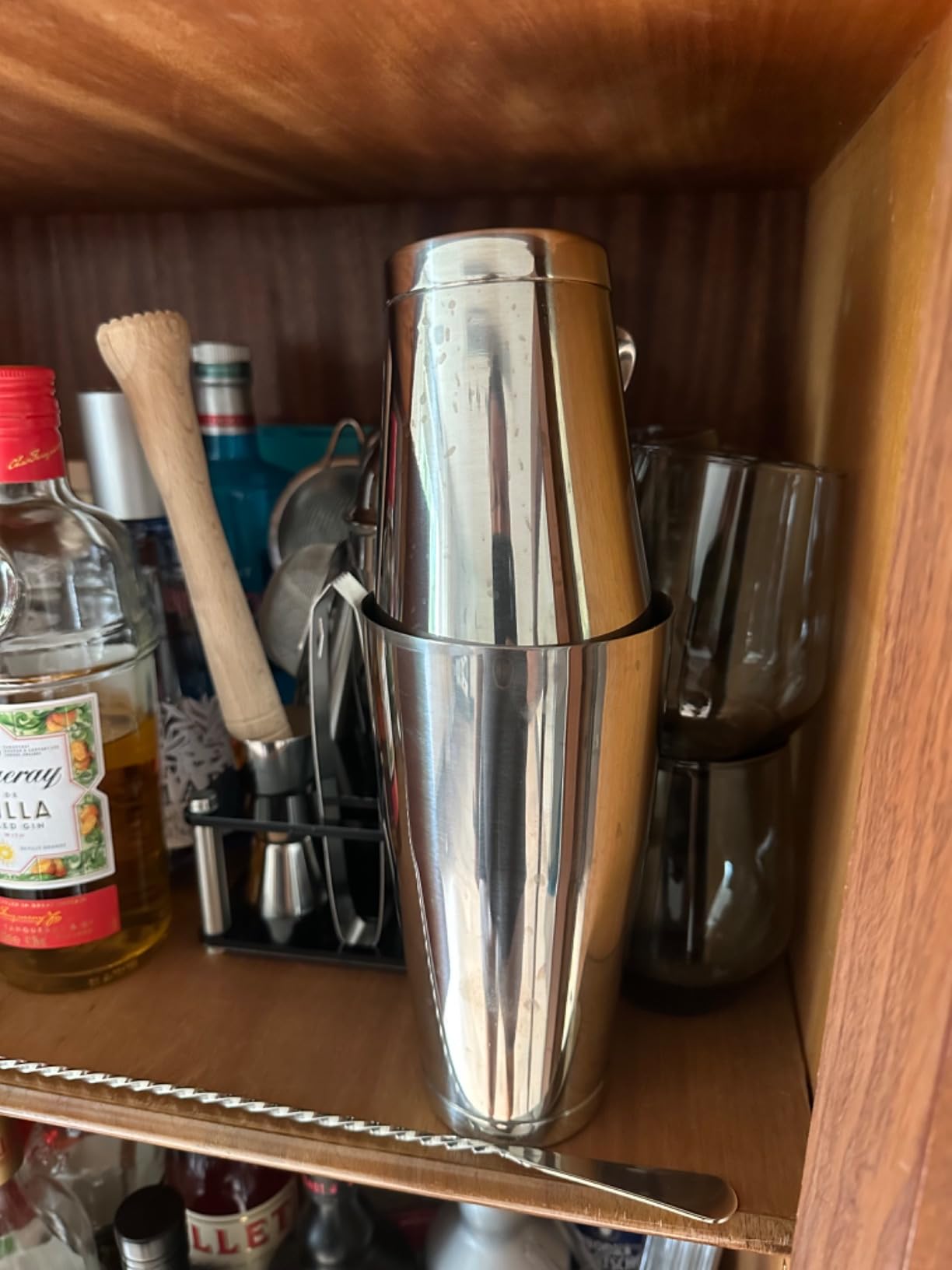 Edelstahl Boston Shaker: 2-teilig Set: 550ml&750ml Profi Cocktail ...