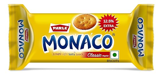 Parle Monaco Classic Biscuit, 46.4g+5.8g EXTRA = 52.2G : Amazon.in ...