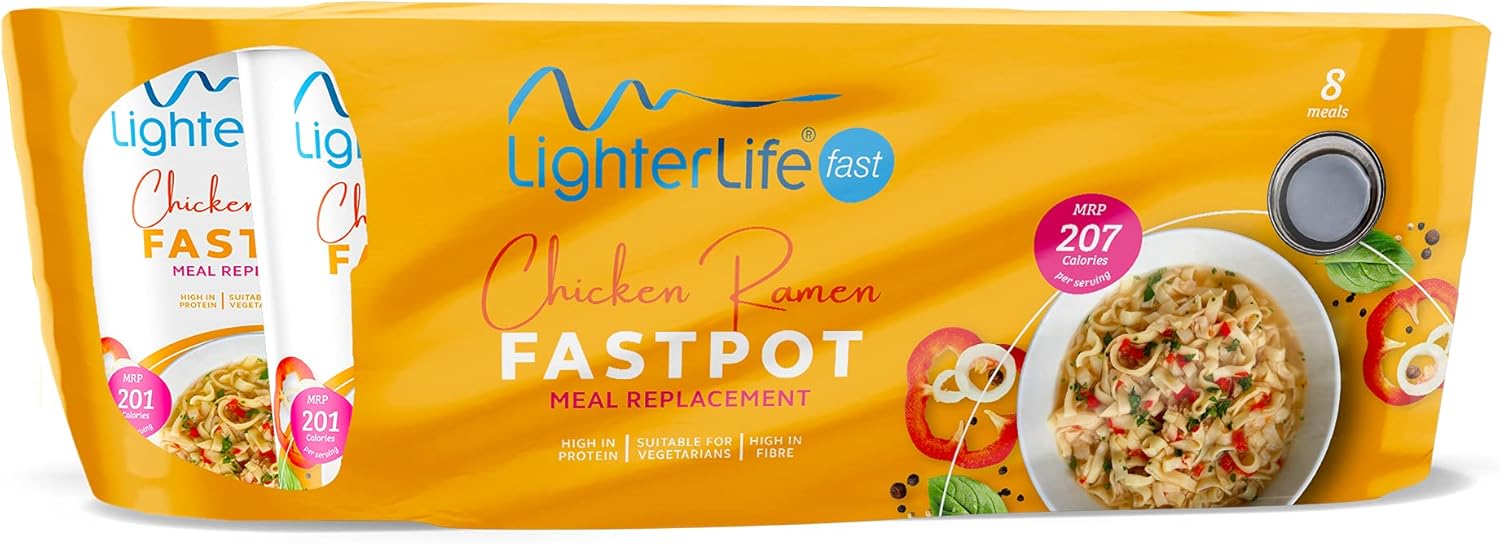 LighterLife Chicken Ramen FastPot, Weight Loss Meal Replacement Meal ...