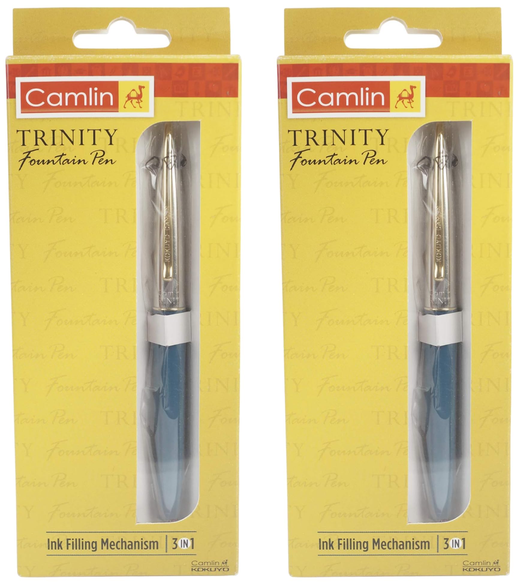 Camlin Kokuyo Trinity Fountain Pen with 3-in-1 Mechanism (Color may ...