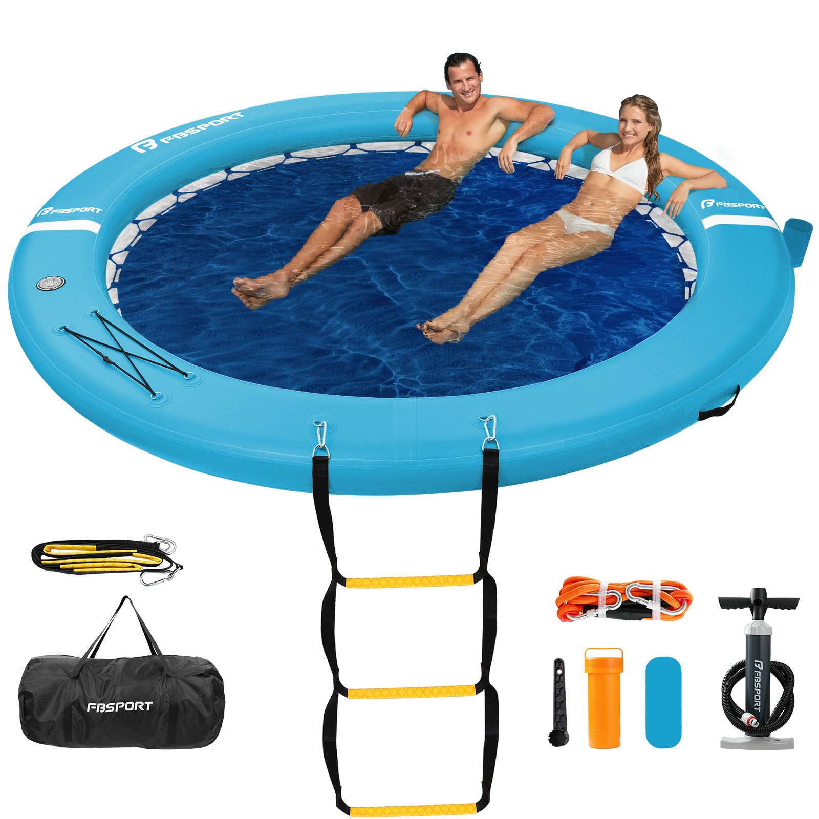 Snapklik.com : Inflatable Dock Floating Platform, 8ft Inflatable Water ...