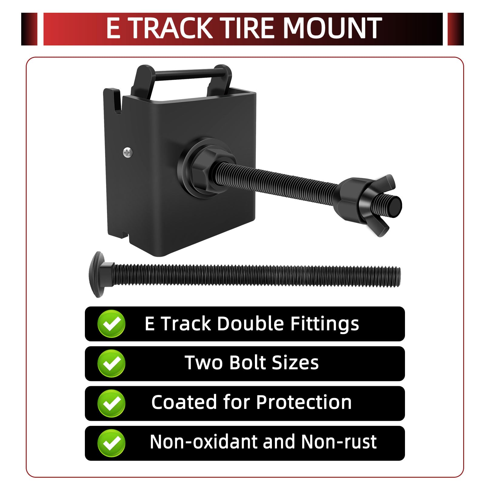 Snapklik.com : E Track Spare Tire Holder Mount For Enclosed Trailers ...