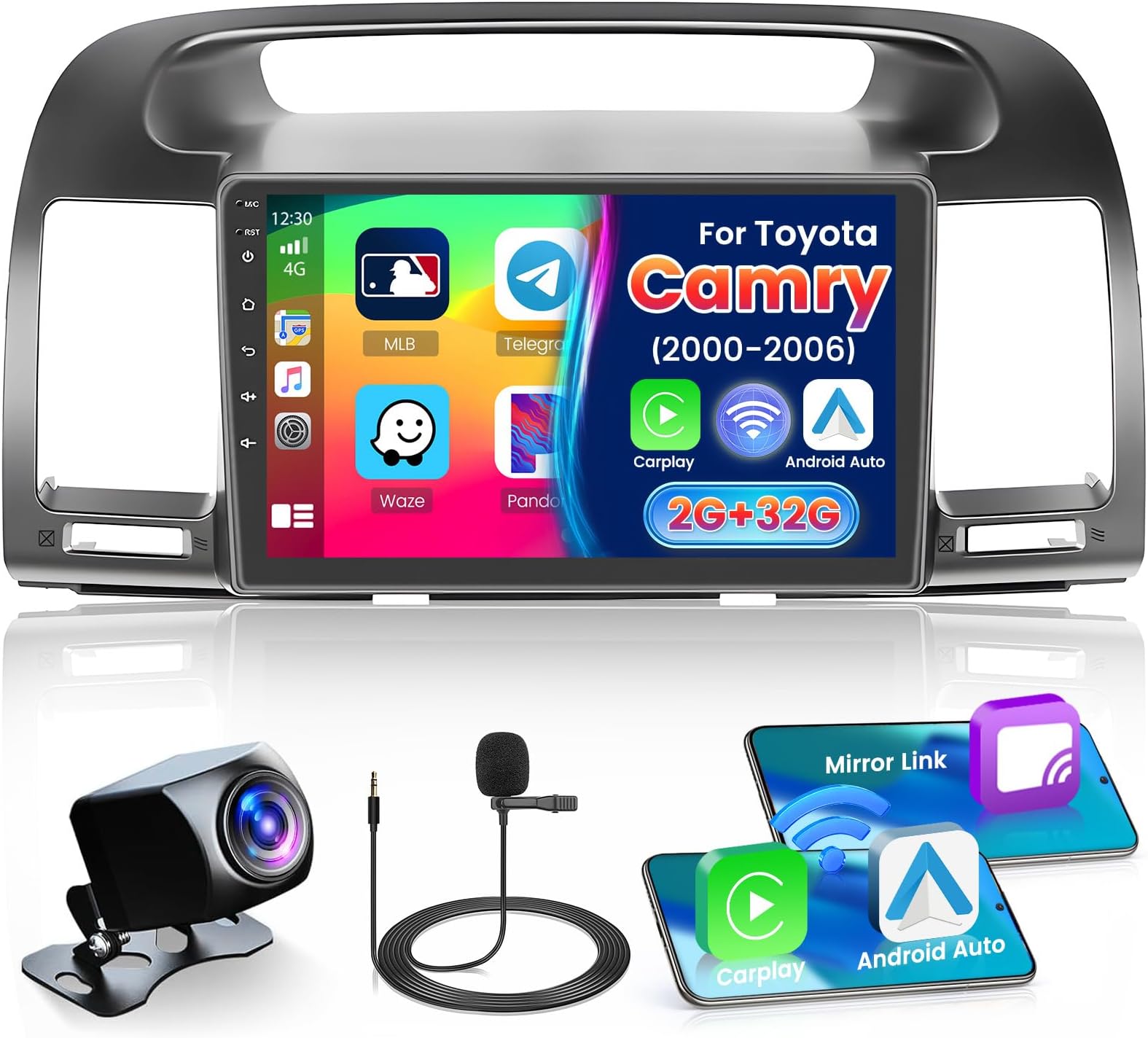 Amazon.com: [2G+32G] Car Radio for Toyota Camry 2000 2001 2002 2003 ...