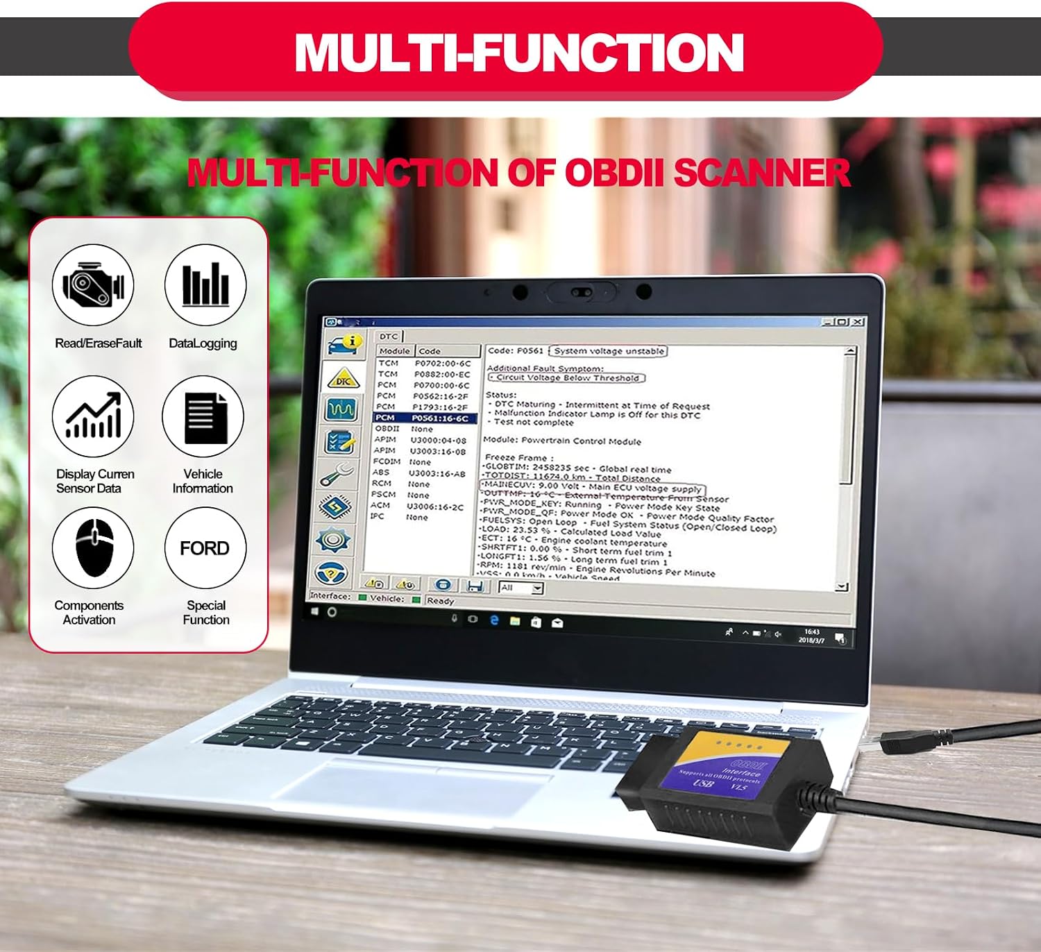 ELMconfig Scanner with MS CANHS CAN Switch Diagnosis on Windows with V1 ...