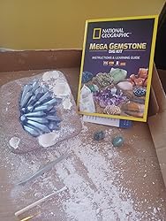 National Geographic Mega Gemstone Dig Kit – Dig Up 15 Real Gems, STEM ...