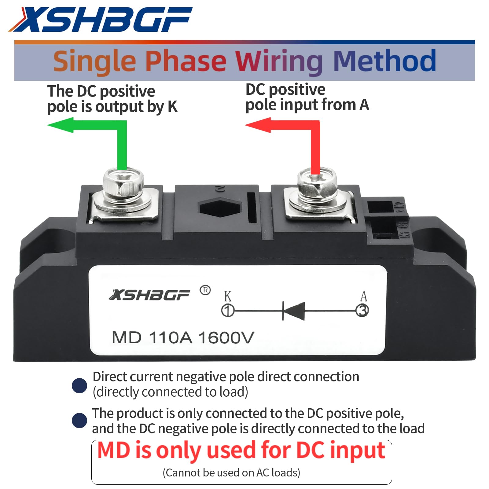 Snapklik.com : 110 Amp Anti-Reverse Diode Module For Solar Power ...
