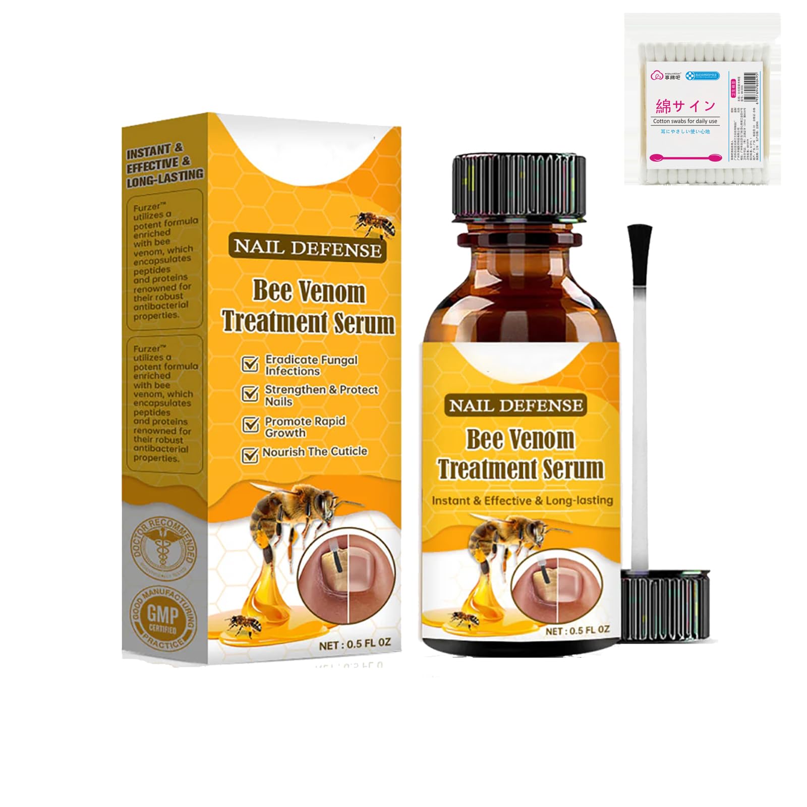 Dinala Bee Venom Nail Serum, Furzero Nail Bee Venom Treatment Serum Pro ...