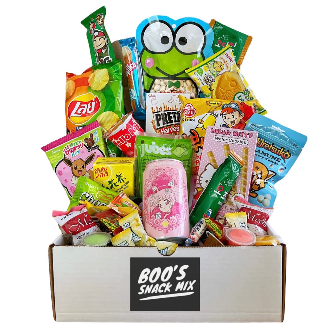 Amazon.com : Boo’s Asian Mystery Snack Box 40 Pieces; 14 Full-Size ...