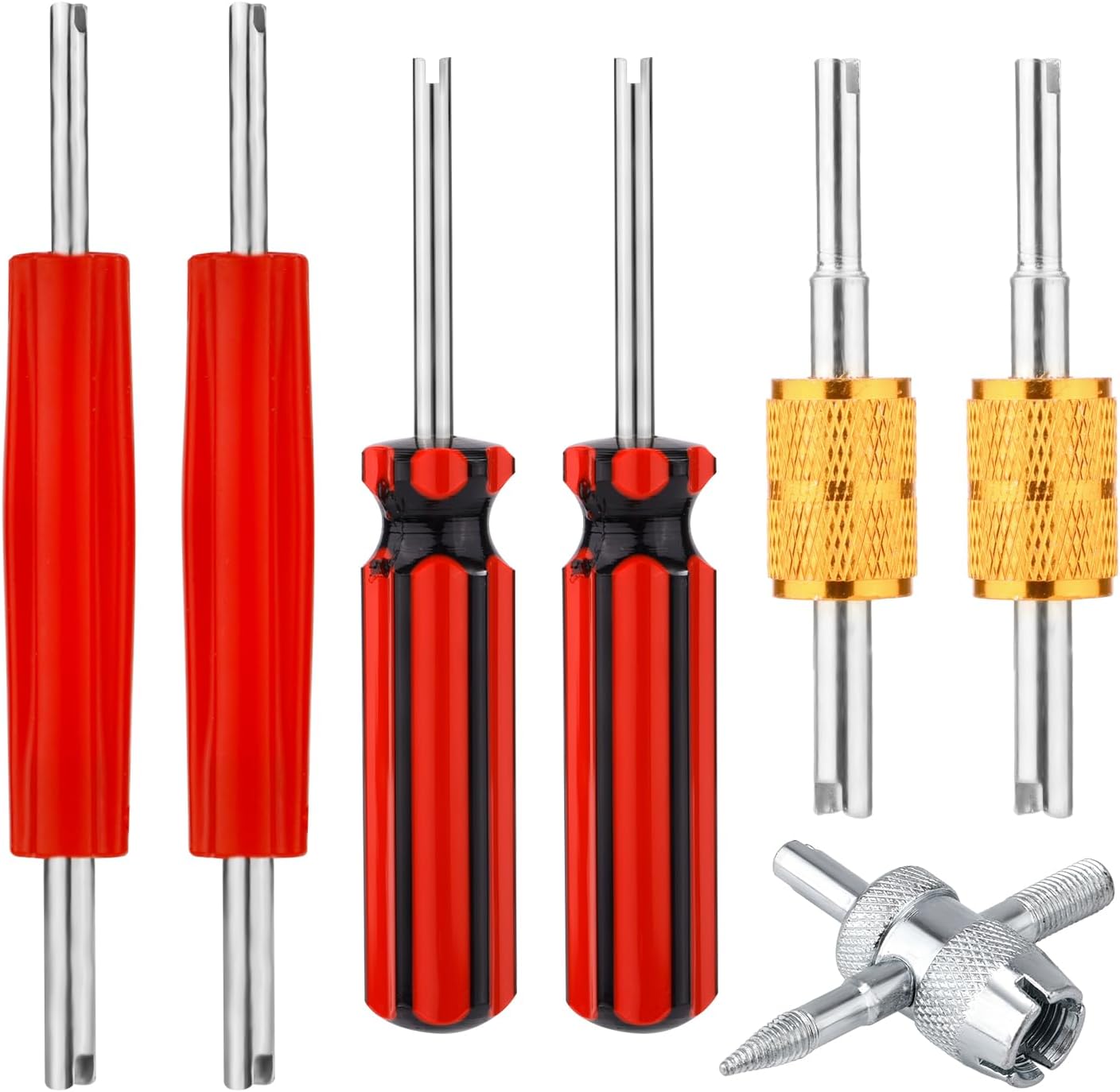 Amazon.com: Gosknor 7pcs Valve Stem Removal Tools, Single and Double ...