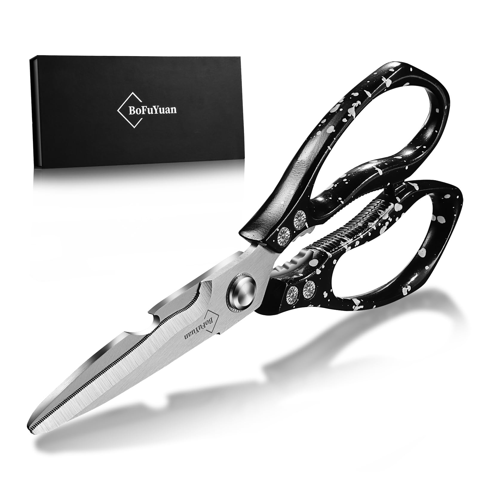 Amazon.com: BoFuYuan Kitchen Shears for Food: Multipurpose Heavy Duty ...