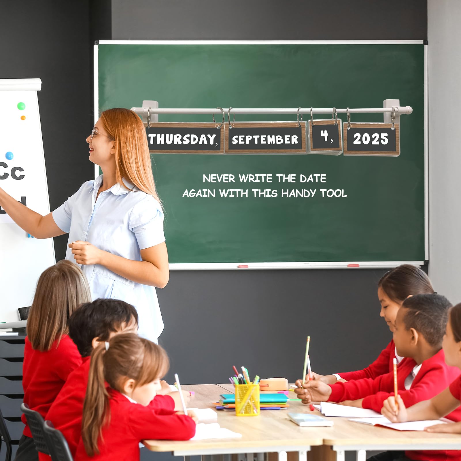 Calendar For Classroom Farmhouse Flip Calendar For Whiteboard ...