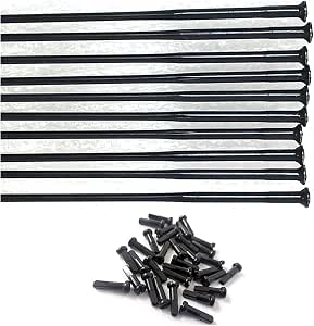 Amazon.com : VinerY 36pcs Round 14G Spokes Original Not Cutting Rays ...