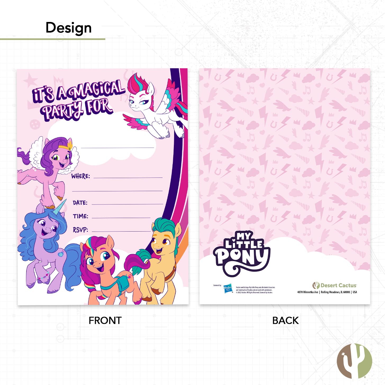 My Little Pony Birthday Party Invitations