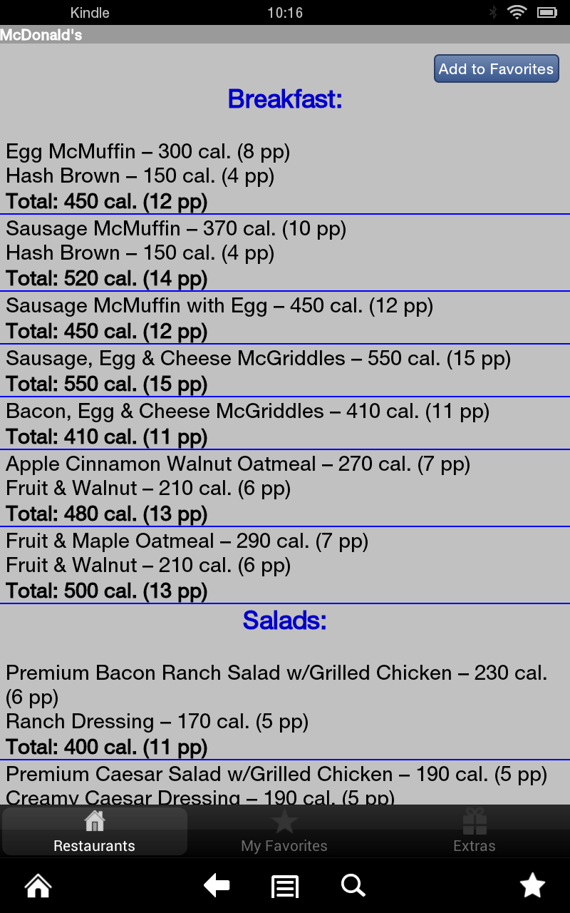 Under 600 Calories : Fast Food Nutrition Choices for Weight Loss and ...