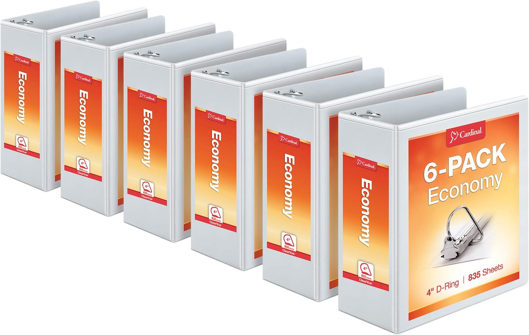 Amazon.com : 2 Pack of 6 Inch 3 Ring Binder with Locking Angle D Rings ...