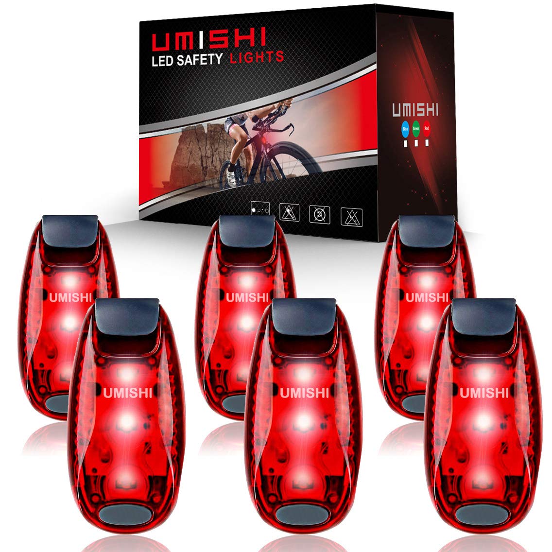Umishi Led Safety Light 6 Pack Clip On Strobe Running | Desertcart Bahamas
