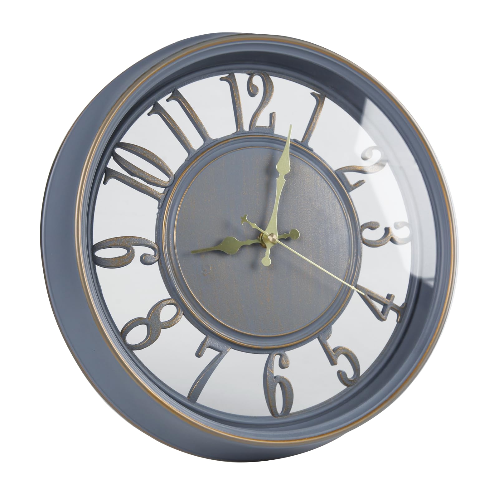 Amazon.com: 14 inch Blue Wall Clock Farmhouse Wall Clocks for Kitchen ...