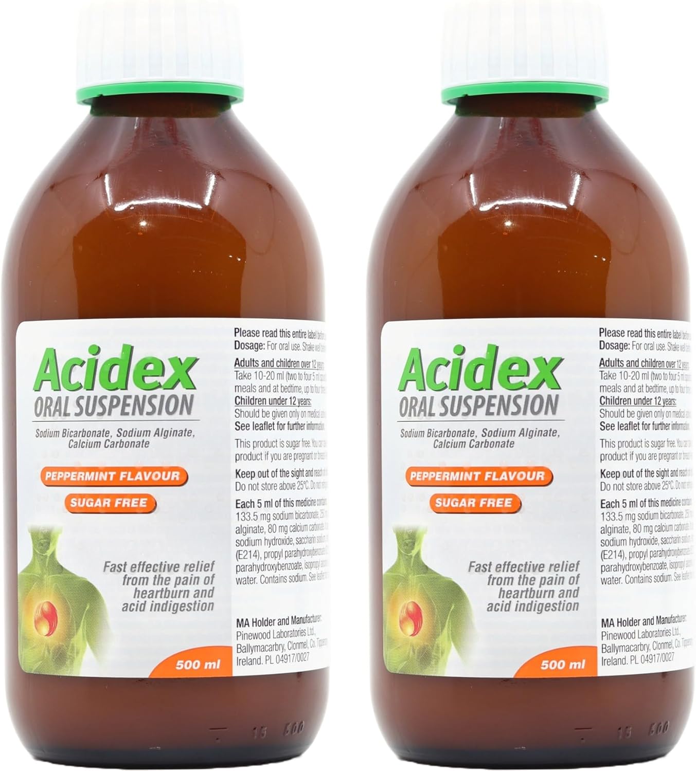 2 x Acidex Peppermint 500ml : Amazon.co.uk: Health & Personal Care