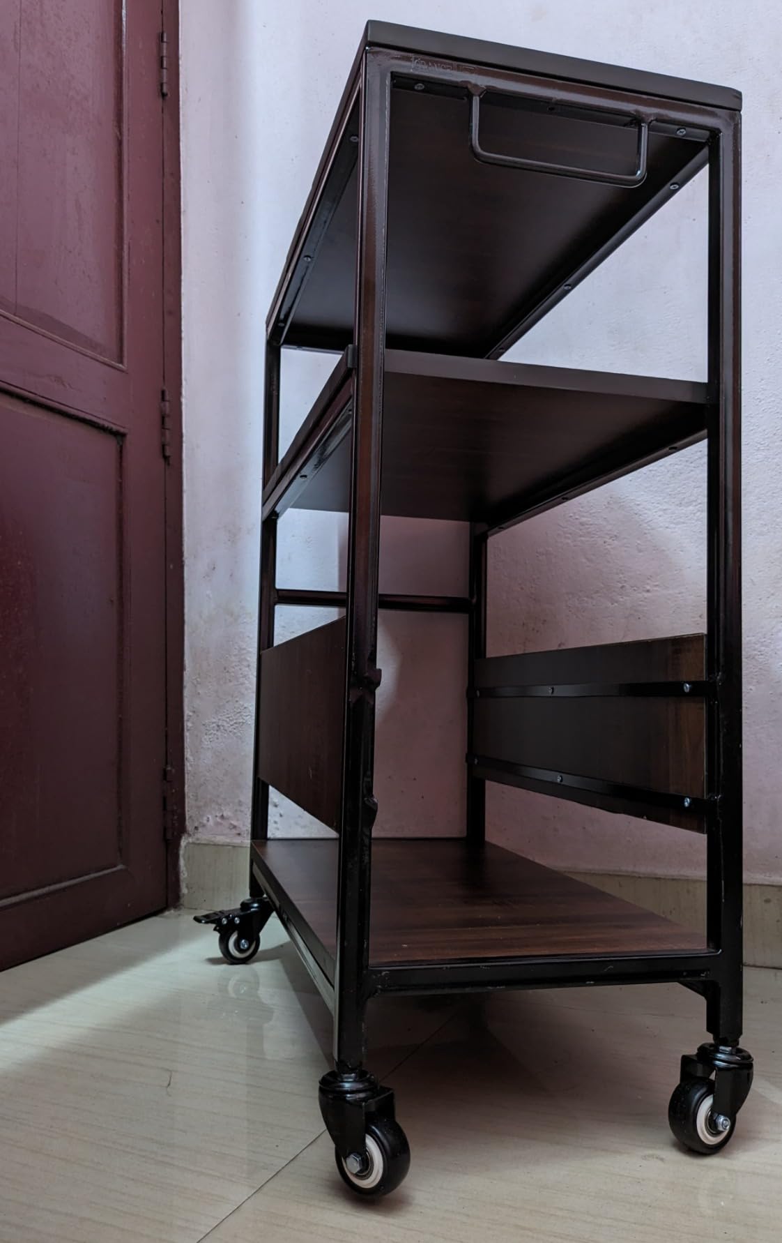 Indian Decor 65205 Computer Tower Stand with Shelf, Adjustable PC Tower ...