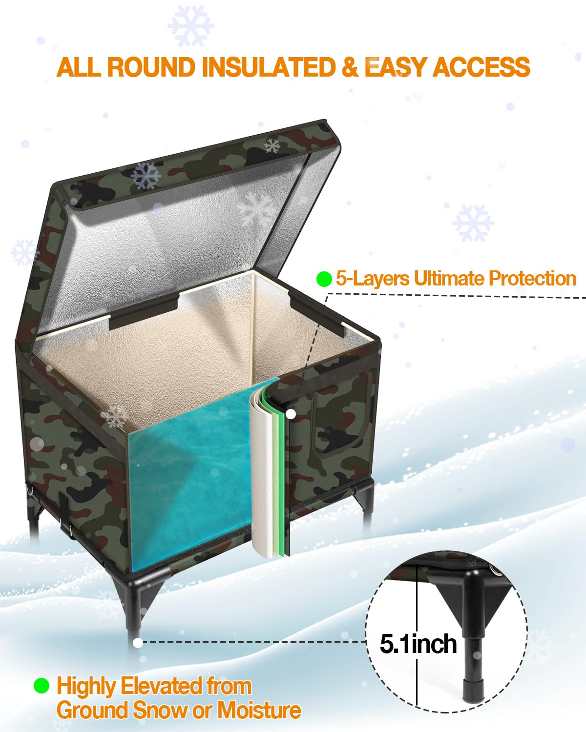 Snapklik.com : Clawsable 2 In 1 Indestructible Cat House For Outdoor ...