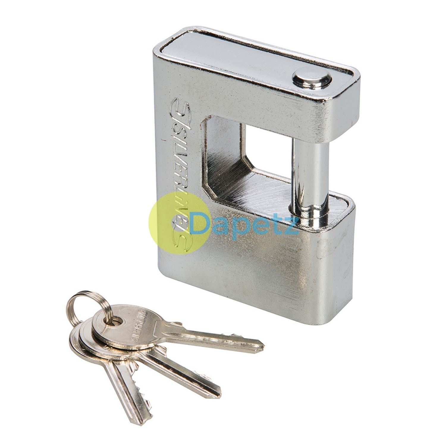 Buy Dapetz ® Heavy Duty Close Shackle Armoured Shutter Lock Padlock ...