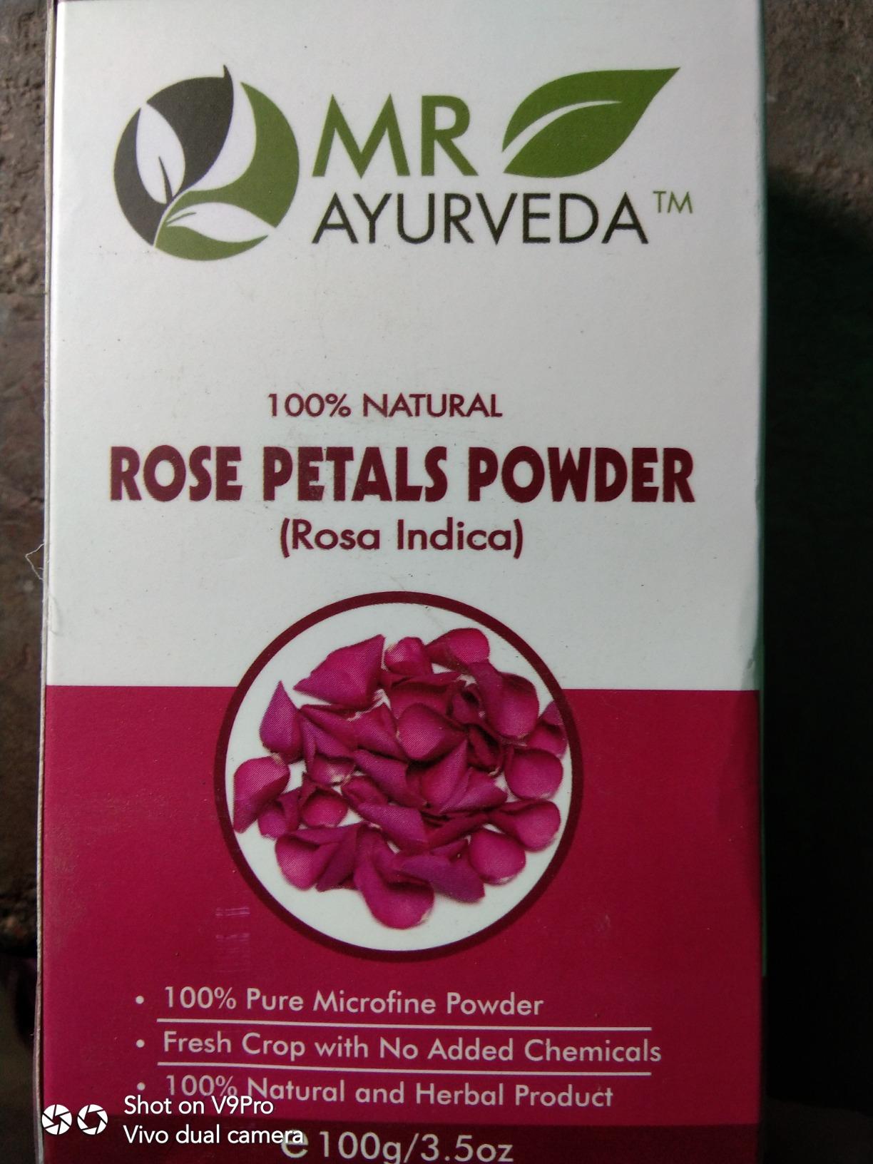 MR Ayurveda 100% Pure Rose Petals Powder Organic | Rose Petals Powder ...