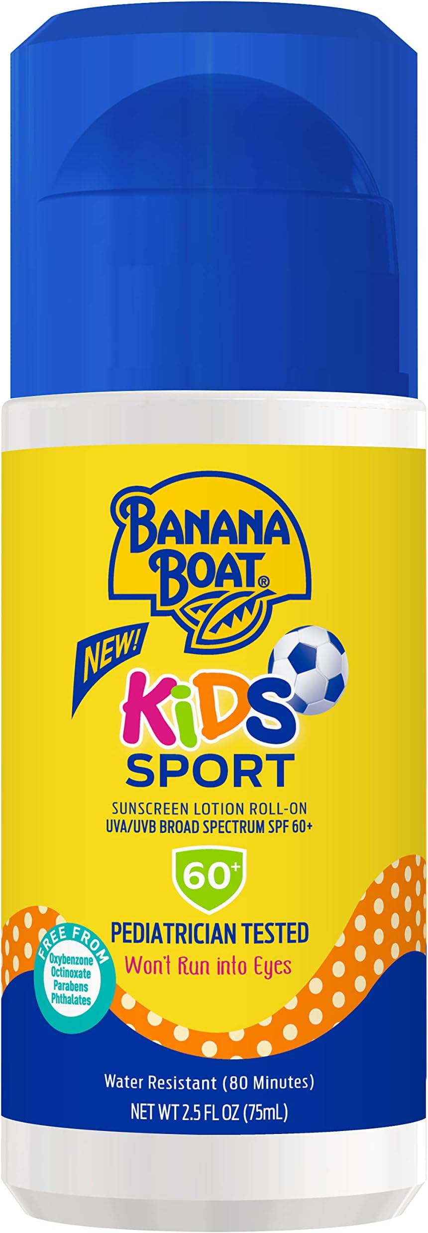 Amazon.com: Banana Boat Kids Sport Sunscreen Roll On Lotion SPF 60, 2 ...