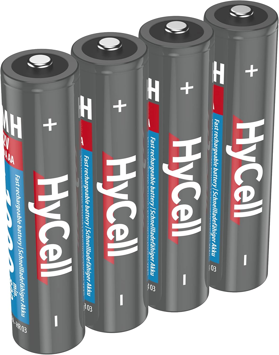 HyCell Piles Rechargeables NiMH Micro AAA 1000 mAh 1,2V (Lot de 4 ...