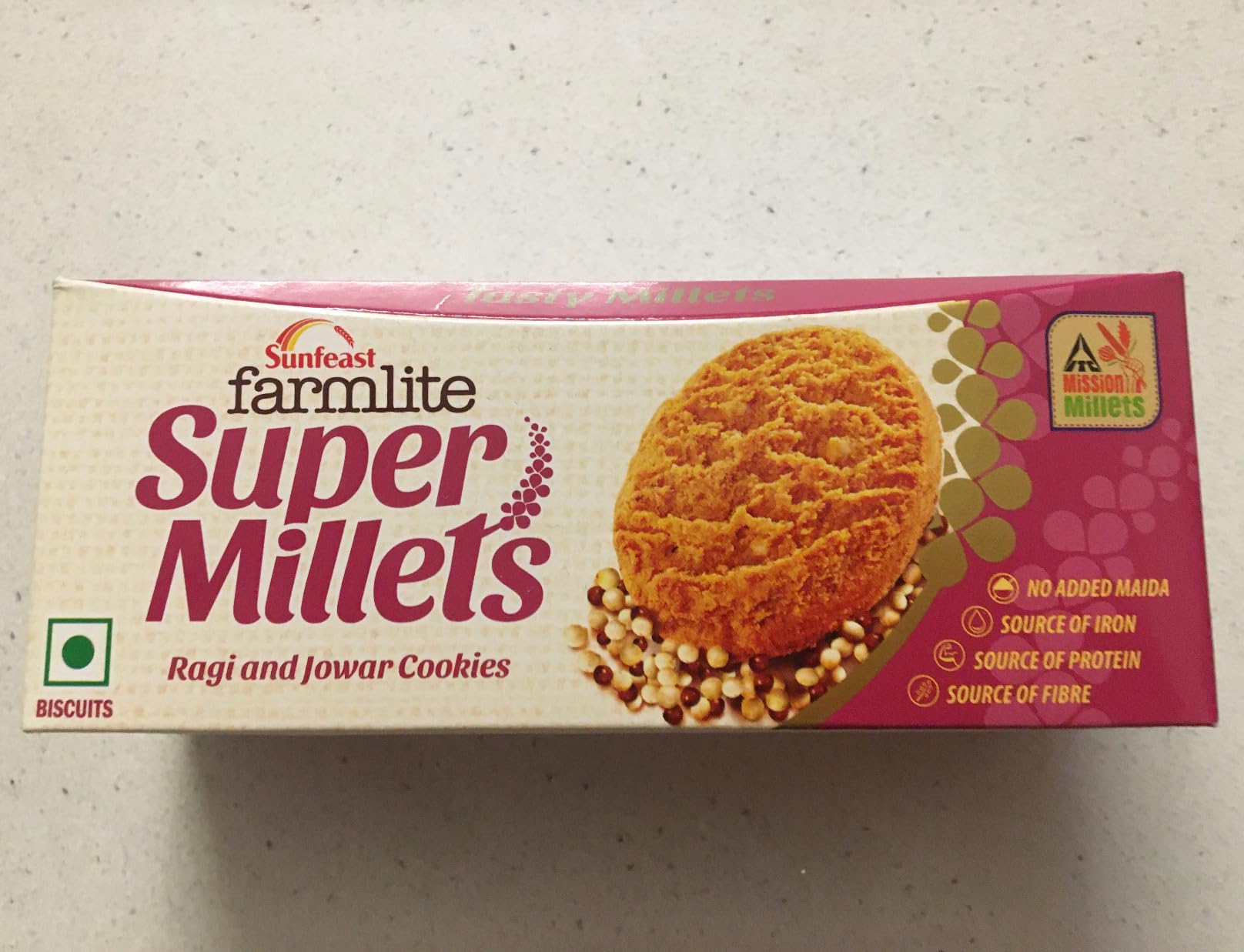 Sunfeast Farmlite Super Millets Ragi & Jowar Cookies, 75g : Amazon.in ...