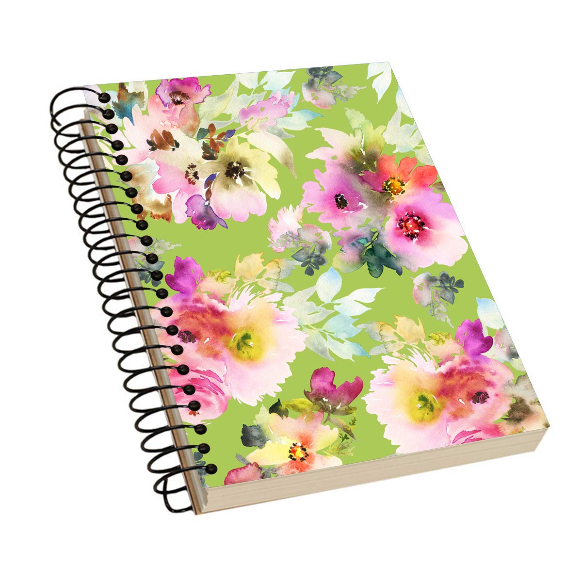 MI CHOICE Spiral Bound Notebook, Plain Notebook, Size : A5 | Floral ...